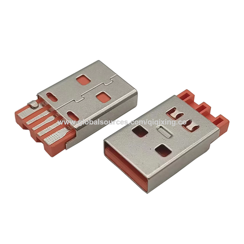 Usb 2.0 Type A 5 Pin Male Plug Connector High Current Solder Wire Type ...