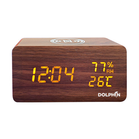 Wooden Digital Alarm Clock, Led Clock, Custom Alarm, Clock Digital ...
