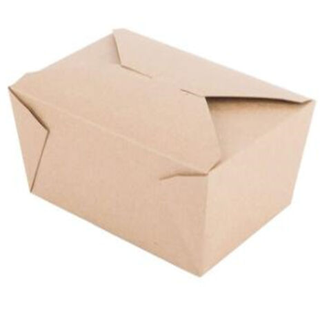 Microwaveble Folding Kraft Disposable Paper Take Out Food Containers ...