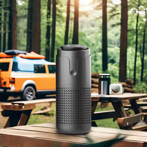 Mini Portable Car Air Purifier Remove Smoke Dust Odors Pollen Efficient ...