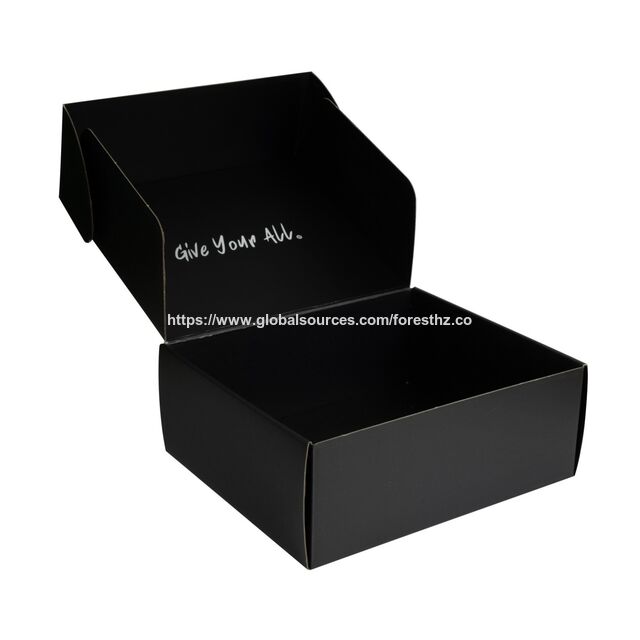Buy China Wholesale Free Sample Full Black Mailer Boxes Packaging ...