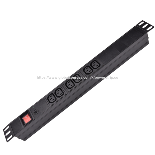 19'' Iec C13 6 Outlets Pdu Socket 10a Overload Protecion 150j Surge ...
