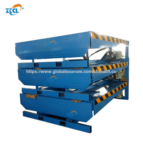 6t 10t 15t 6 X 8 Automatic Adjustable Electric Container Lifting Table Platform Loading ...