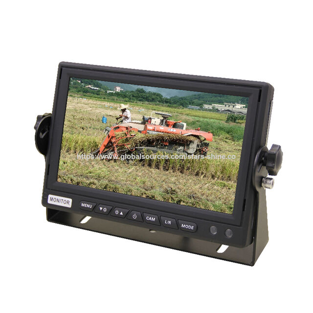 High Definition 7 Inch Quad Channel Bus Monitor With Video Recording ...