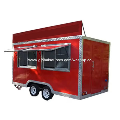 Food Trucks Electric Snack Cart Multi-functional Food Processing ...