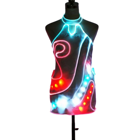 Led Optical Fiber Cheongsam Fluorescent Dance Stage Performance Light ...