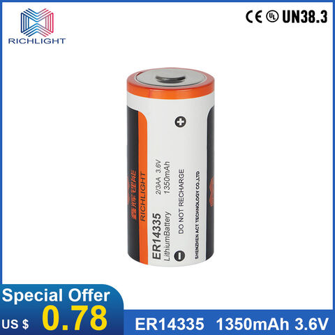 Buy China Wholesale High Energy Er14335 Lithium Thionyl Chloride ...