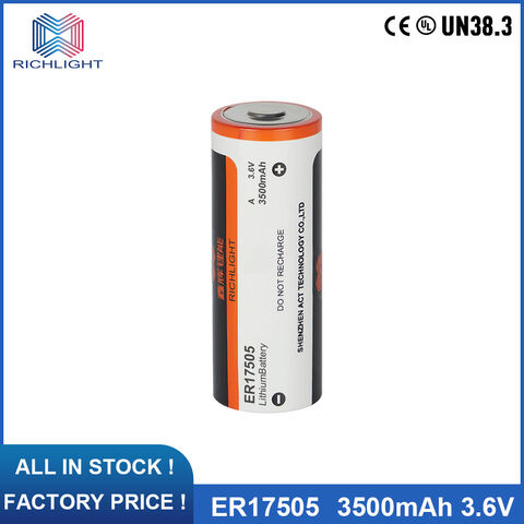 High Performance Er17505 Lithium Thionyl Chloride Battery For Smart Gas ...