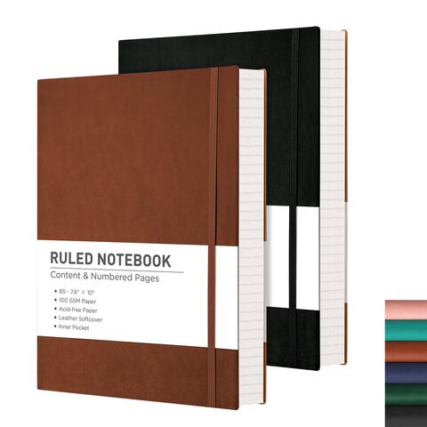 Wholesale Portable Softcover Notebook Leather Planner Agenda B5 ...