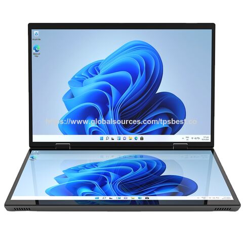 Dual Touch Screen Laptop 14inch Portable Double Screen Win 11 Notebook ...