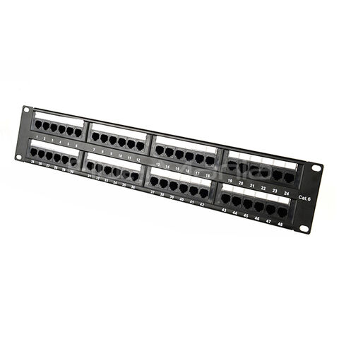 Buy China Wholesale 19” 2u Cat.6 Utp Patch Panel, 48 Ports, With Label ...