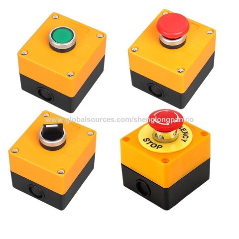 Waterproof E-stop Switch 1nc Push Button Switch Box Emergency Stop Push Button Mushroom Switch ...