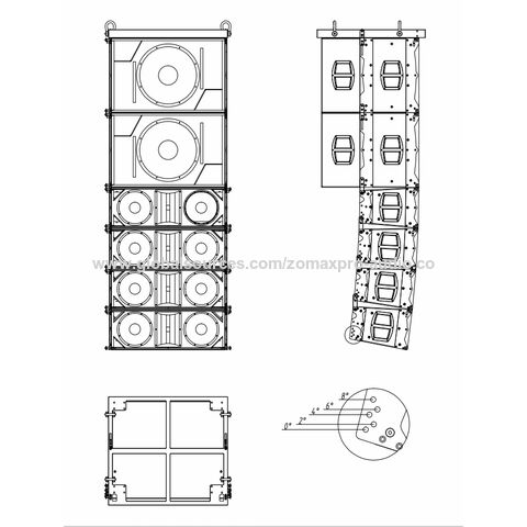 Soundtop Dual 10 Inch Passive Line Array Speaker System For Concert ...