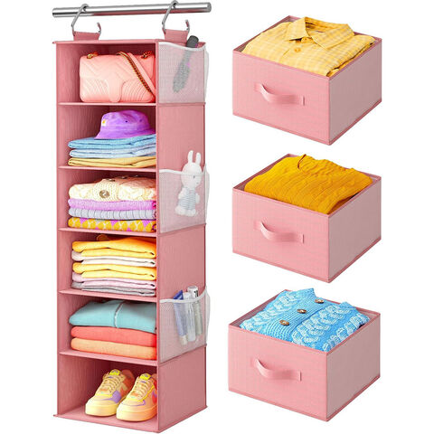 Wholesale Hanging Closet Organizer With 6 Shelves For Clothes Storage ...