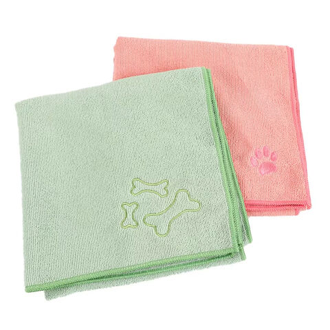 Absorbent Soft Microfiber Pet Towel Dog Towels For Drying Dogs Bath ...