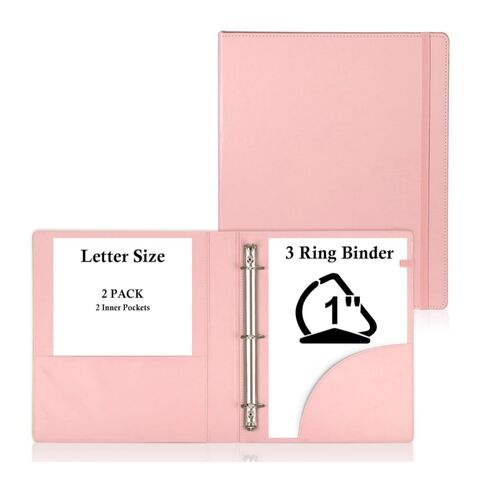 Custom Letter Size 3 Ring Leather Binder D-ring Professional Binder ...