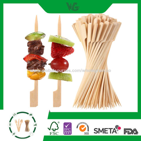 Premium Bamboo Cocktail Skewers Disposable And Eco-friendly Bamboo ...