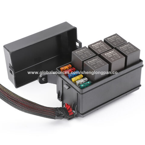 12v Auto Relays Car Fuse Box Waterproof 6-way Relay And Fuse Box With ...