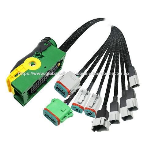 Ip67 Breakout Cable Assembly Te Automotive Wire Connector To 9xamphenol ...