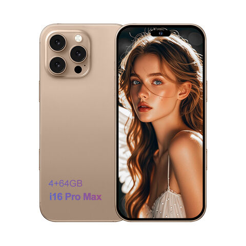 5g Full Hd Screen Gold Gsm I16 Pro Max New Unlocked 4gb + 64gb ...