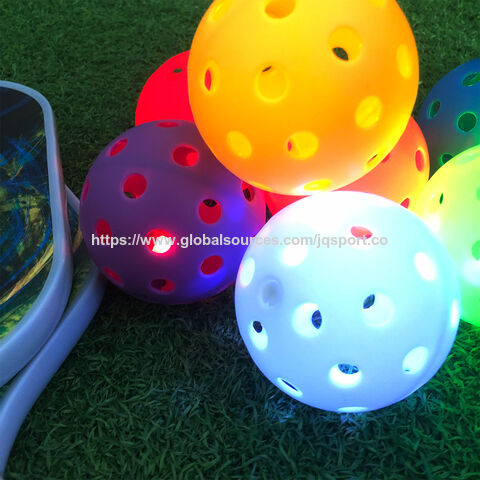 Led Luminescence Night Sport Pickleball Multi Color 74mm 40 Holes ...