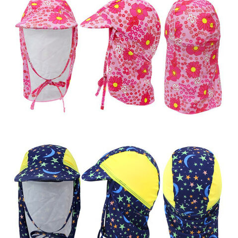 Factory Price Children Swim Cap Beach Play Ear Protector Boys Girls Sun ...