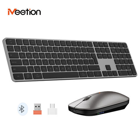 Meetion C230 Slim Wireless Standard Keyboard Mouse Combos Multimedia ...