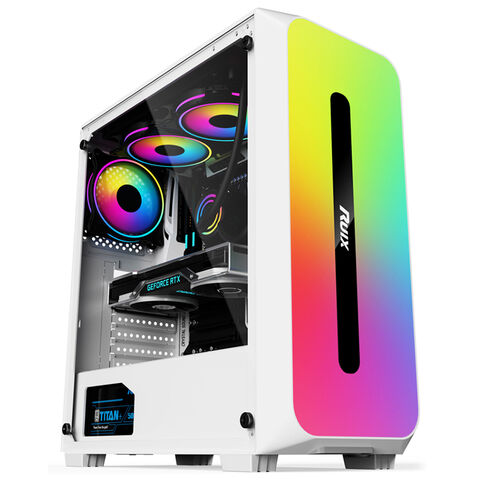 Ruix Cooling-3(white)wholesale Odm Oem Gaming Pc Case Rgb Light Front ...