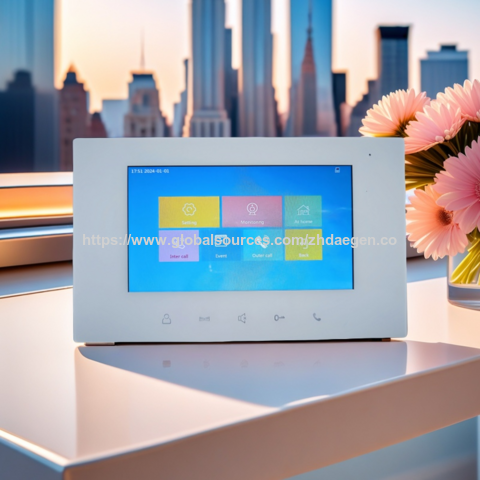 2-wire Ultra Hd Intercom System With 7-inch Hd Touch Screen Monitor ...