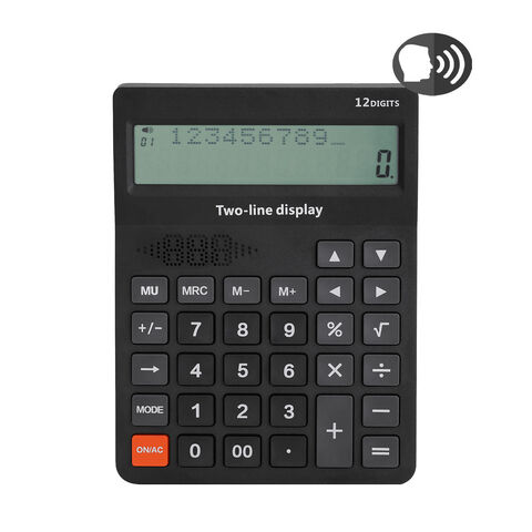 Small Two-line Display, Customized Voice-over Calculator For Elderly Or ...