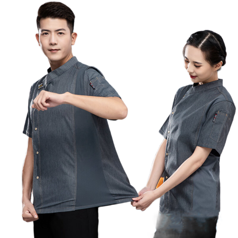 Bulk Buy China Wholesale Traditional Grey Chef Coat With Custom Unisex ...