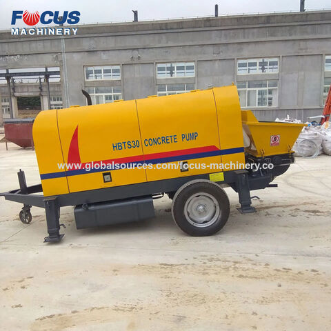 30m3/h Mini Electric Trailer Concrete Pump Portable Concrete Pump For ...