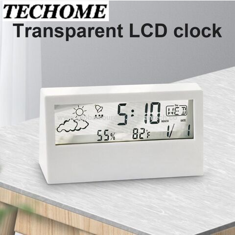 Buy China Wholesale Transparent Lcd Clocks Desktop Electronic Clock ...