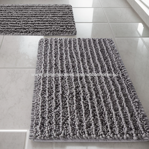 Manufacturer Custom 2pc Set Striped Chenille Home Soft Mat Water ...