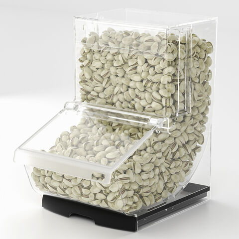 Supermarket Dry Food Plastic Storage Tank Gravity Box Drop Wall Hanging ...