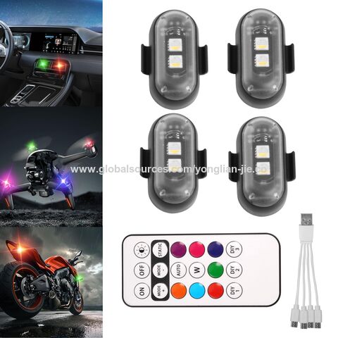 Wireless Led Light For Car 4 Piece Drone Led Strobe Light With Remote ...