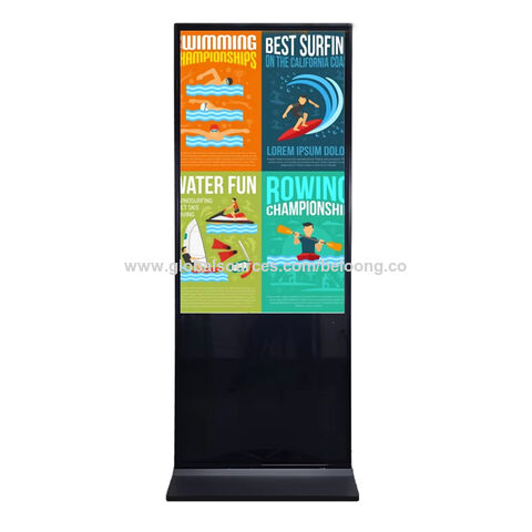 Buy China Wholesale 43 55 Vertical Touch Screen Display Floor Standing ...