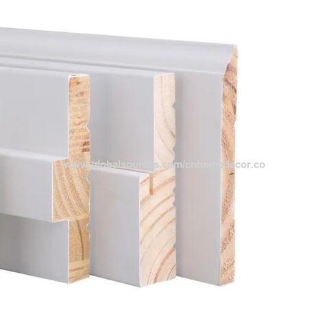 White Primed Decorative Wood Door Jamb Frame Pine Wood Mdf Finger Joint ...