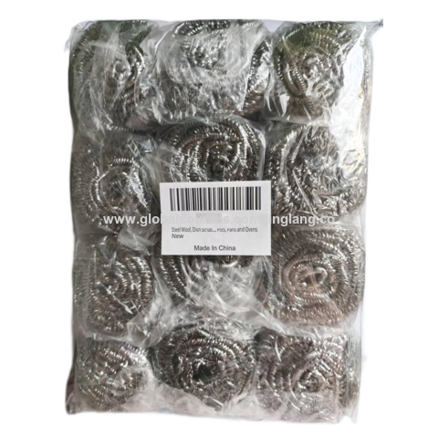 Wholesale Household Kitchen Cleaning Tools Steel Scourer 12pc - China ...