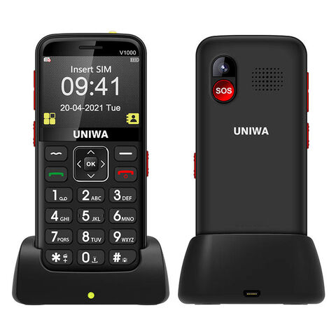 Uniwa V1000 2.31 Inch Screen Big Button Brand 4g Senior Bar Phone $37. ...