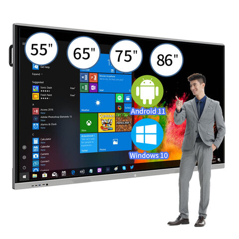 Infrared Touch Writing Tablet Touch Tablet 75 86 98 110inch Full Black ...