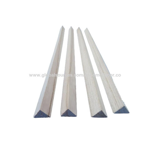 Paulownia Triangle Square Sticks/wood Chamfer Strips - China Wholesale ...