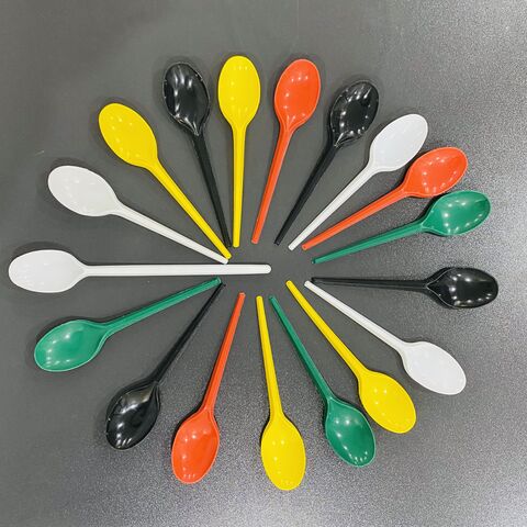 Free Samples Supplier Cheap Price Disposable Long Handle Plastic Spoons ...