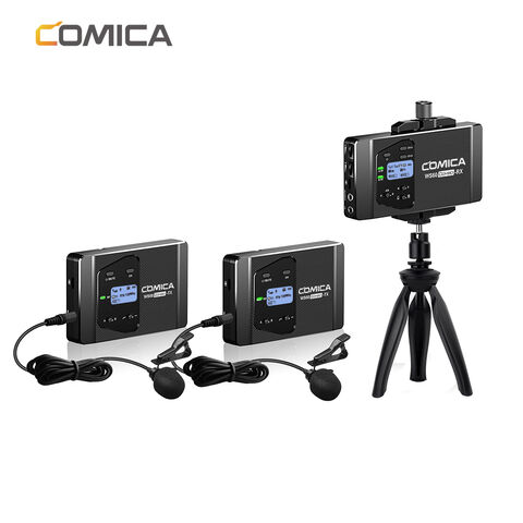 Comica Cvm-ws60 Combo Uhf 1-trigger-2 Flexible Mini Wireless Microphone ...