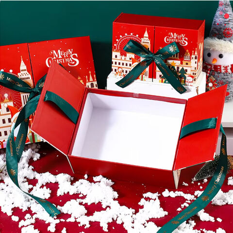 Tiktok Trend 2024 Custom Folding Christmas Eve Gift Boxes Packaging ...