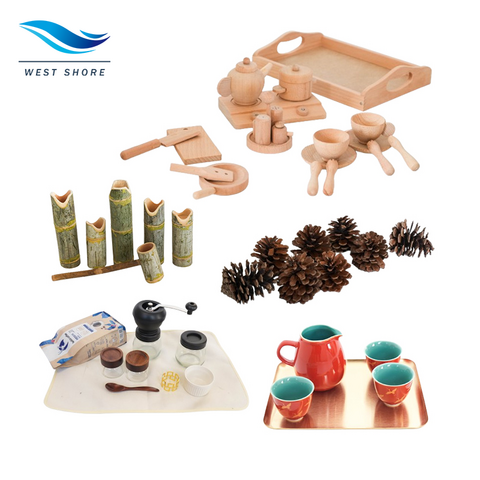 Montessori Wooden Threading Activity Toys For Daycare Preschool Toddler ...