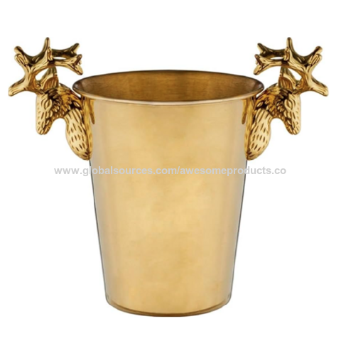 Durable Metal Reindeer Ice Bucket Tableware Wine Buckets Wine Bars ...