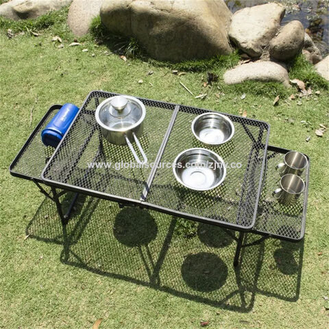 Buy China Wholesale Camping Storage Rack Outdoor Folding Table Camping ...