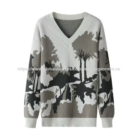 Oem High Quality 100%wool Women' Or Unisex Print Pullover, Unisex Print ...