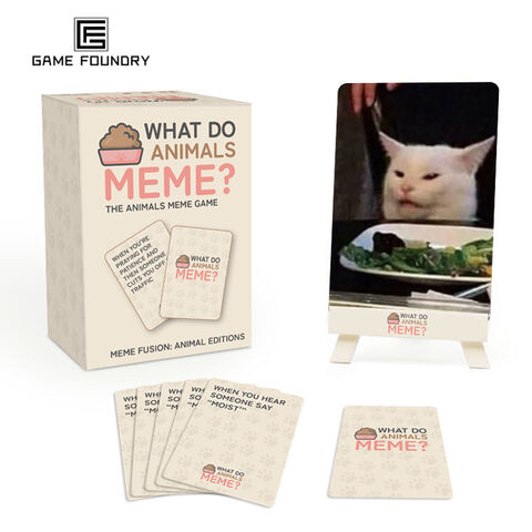 Custom Printed Memes For Card Games What Do Animal/you Meme Card Game ...